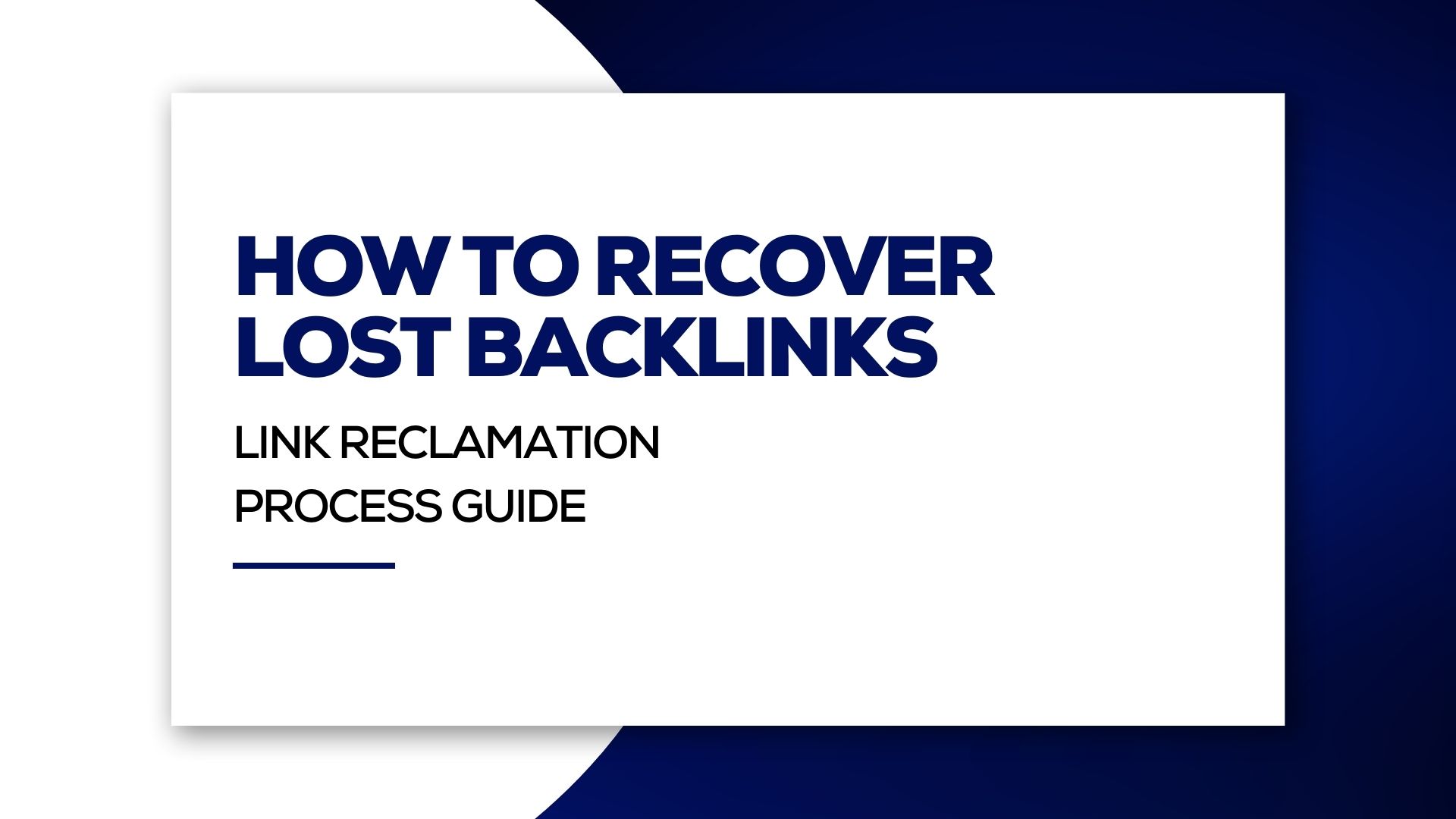 How to Recover Lost Backlinks: Link Reclamation Process - Link Genius