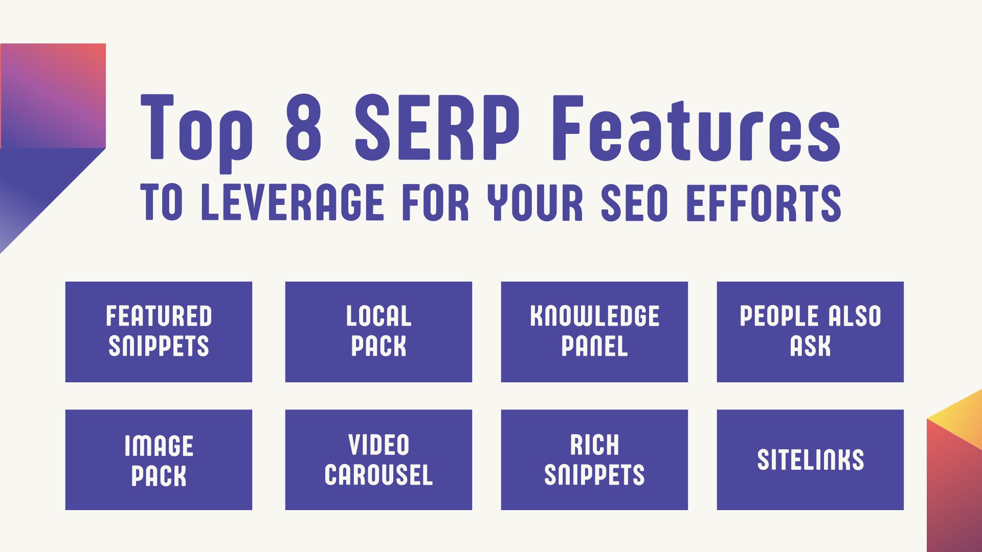 Top 8 SERP Features to Leverage for Your SEO Efforts - Link Genius