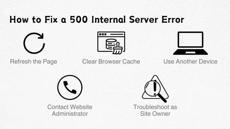How to Deal with a 500 Internal Server Error - Link Genius